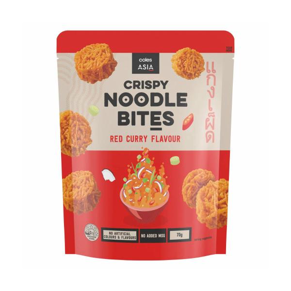 Buy Coles Asia Crispy Noodle Bites Red Curry Flavour 70g | Coles
