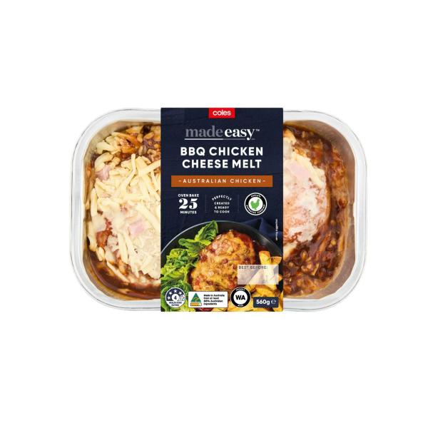 Buy Coles Made Easy Bbq Chicken Cheese Melt 560g | Coles