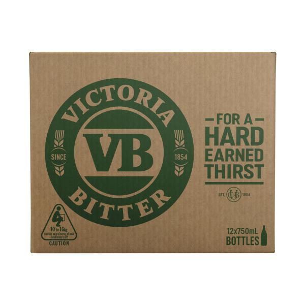 Buy Victoria Bitter Bottle 750ml 12 Pack | Coles