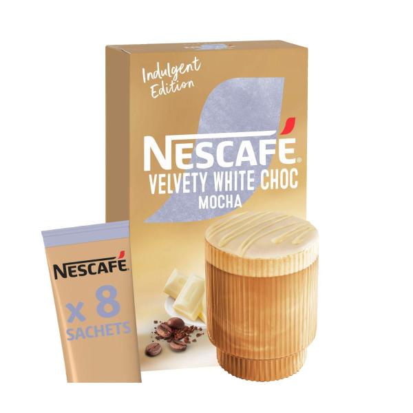Buy Nescafe White Choc Mocha Coffee Sachets 8 Pack | Coles