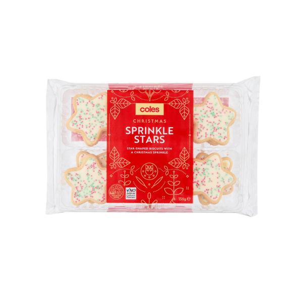 Buy Coles Christmas Sprinkle Stars 156g | Coles