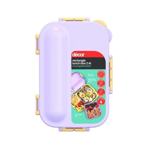 Buy Decor Rectangle Lunch Box 2.4l 1 Each | Coles
