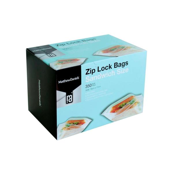 Buy Zip Lock Bags Sandwich Size 350 Pack | Coles