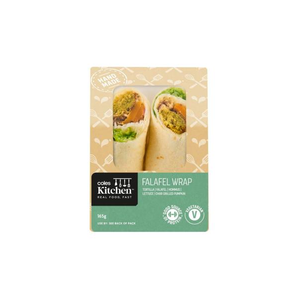 Buy Coles Kitchen Wrap Falafel 165g | Coles