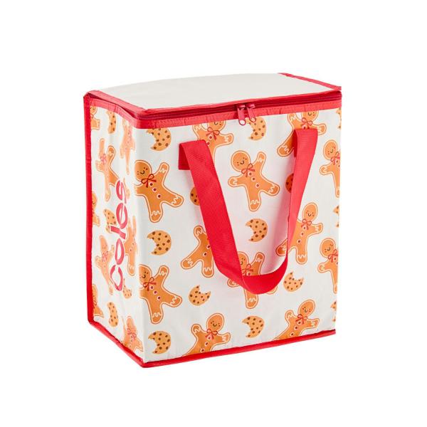 Buy Coles Christmas 2025 Gingerbread Regular Chiller Bag 1 Each | Coles