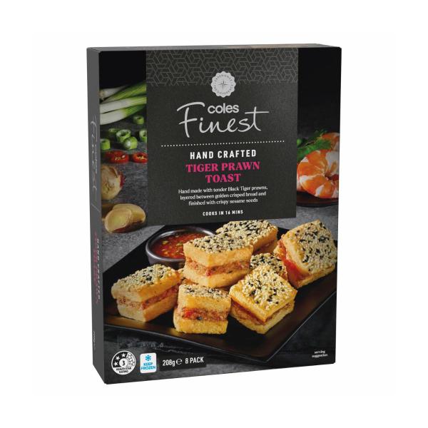 Buy Coles Finest Prawn Toast Squares 8 Pack 208g | Coles