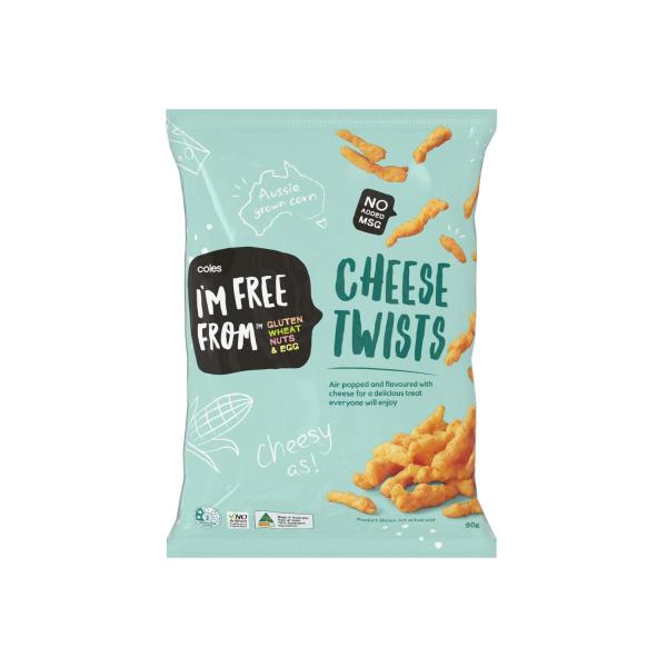 Buy COLES I'M FREE FROM CHEESE TWISTS | Coles
