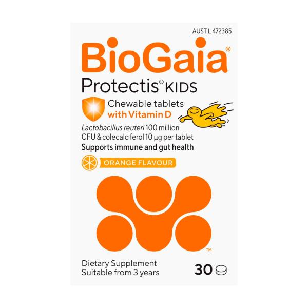 Buy Biogaia Protectis Kids Chewables Orange Vit D 30 Pack | Coles