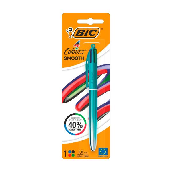 Buy BIC 4 Colours Smooth Pen 1 Pack | Coles