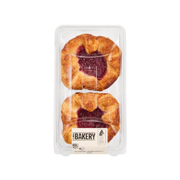 Buy Coles Bakery. Raspberry Danish Crown 2 Pack | Coles