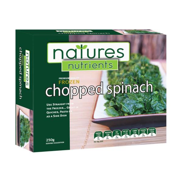 Buy Natures Nutrients Frozen Chopped Spinach 250g | Coles