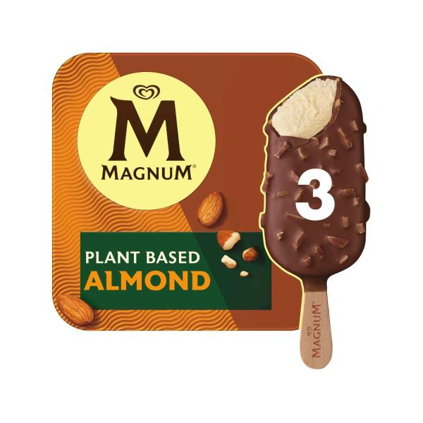 Buy Magnum Plant Based Almond Sticks 3 Pack 270mL | Coles