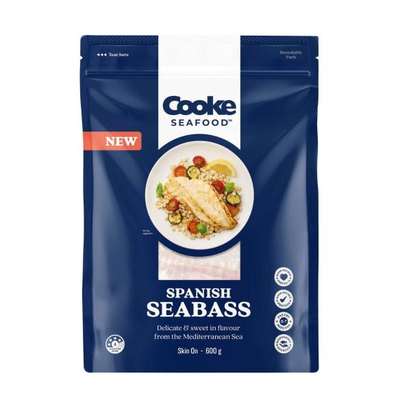 Buy Cooke Seafood Frozen Seabass Portions 600g | Coles