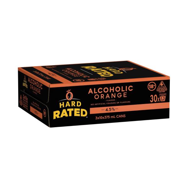 Buy Hard Rated Orange Can 375ml 30 Pack | Coles