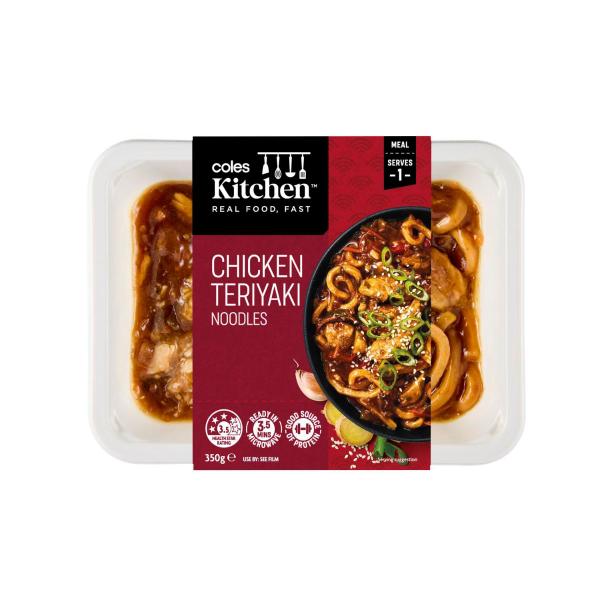 Buy Coles Kitchen Chicken Teriyaki Noodles 350g | Coles