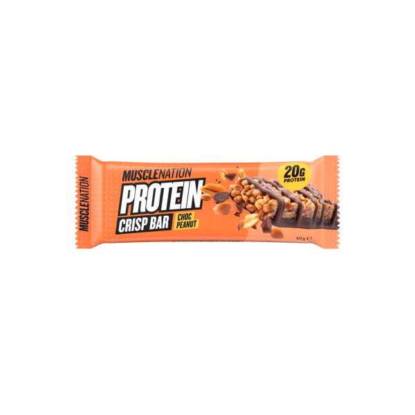 Buy Muscle Nation Crisp Protein Bar Chocolate Peanut Butter 60g | Coles