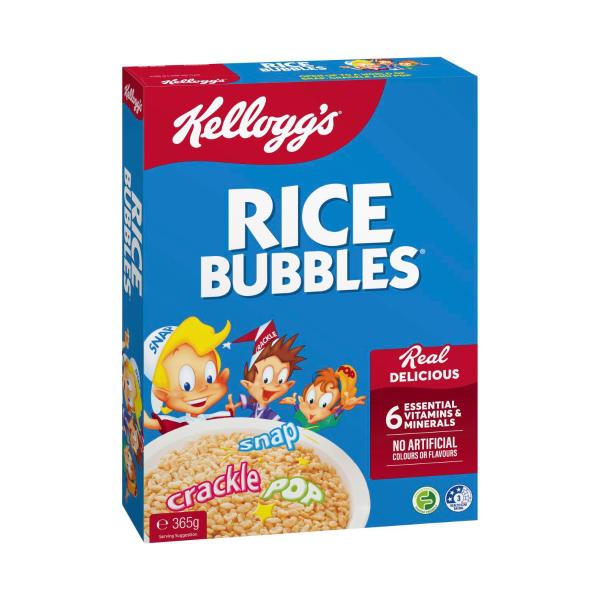 Buy Kellogg's Rice Bubbles Puffed Rice Breakfast Cereal 365g | Coles