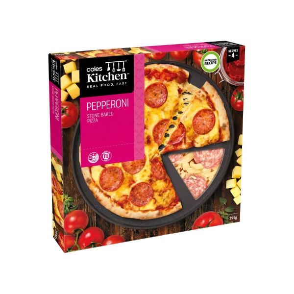 Buy Coles Kitchen Pizza Pepperoni 395g | Coles