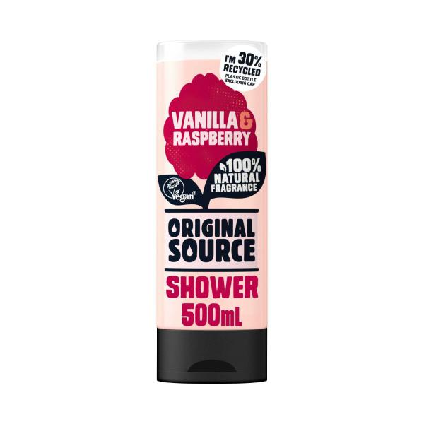 Buy Original Source Body Wash Vanilla & Raspberry Shower Gel 500mL | Coles