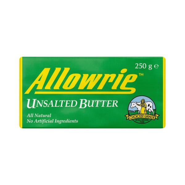 Buy Allowrie Unsalted Butter Pat 250g | Coles