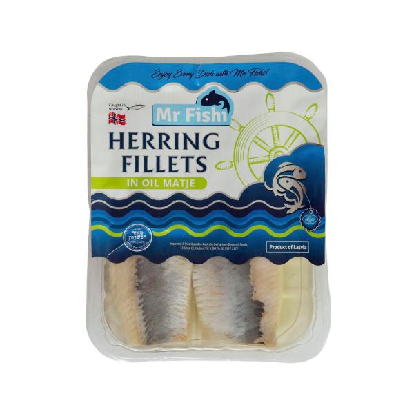 Buy Mr Fish Herring Fillet In Oil Matje 250g | Coles