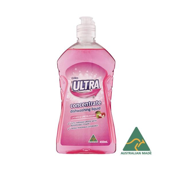 Buy Coles Ultra Concentrate Dishwashing Liquid Limited Edition Lychee ...