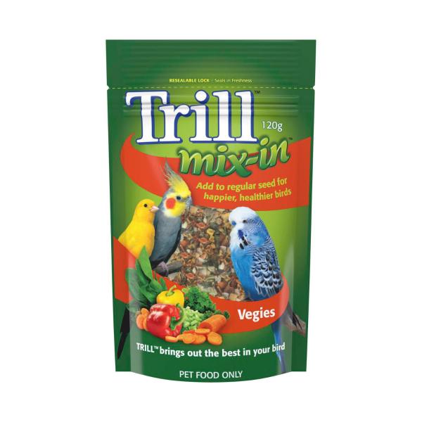 Buy Trill Mix In Dry Bird Seed Food Vegies Pouch 120g | Coles