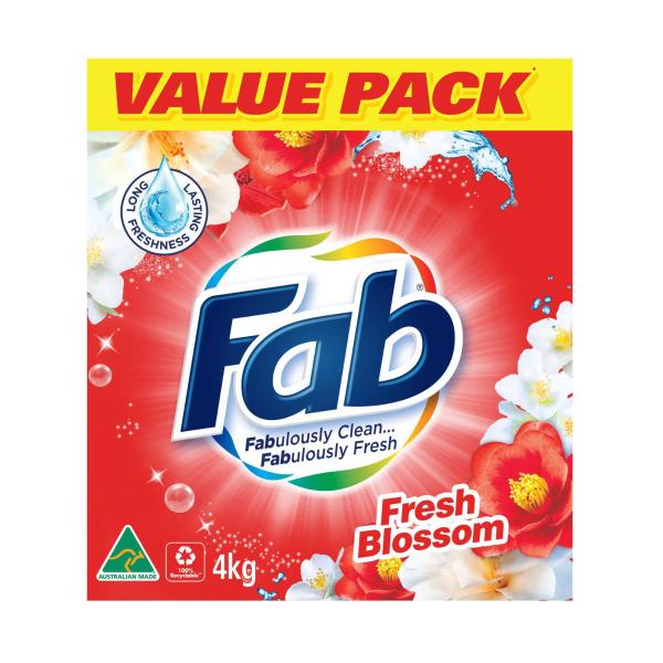 Buy Fab Sunshine Fresh Top & Front Laundry Powder 4kg | Coles