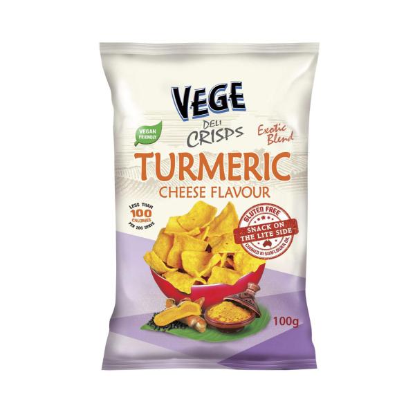 Buy Vege Deli Crisps Turmeric Cheese 100g | Coles
