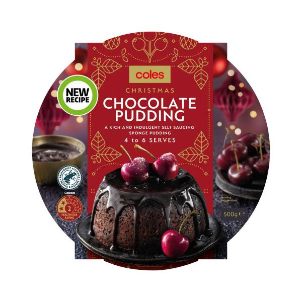 Buy Coles Christmas Chocolate Pudding 500g | Coles