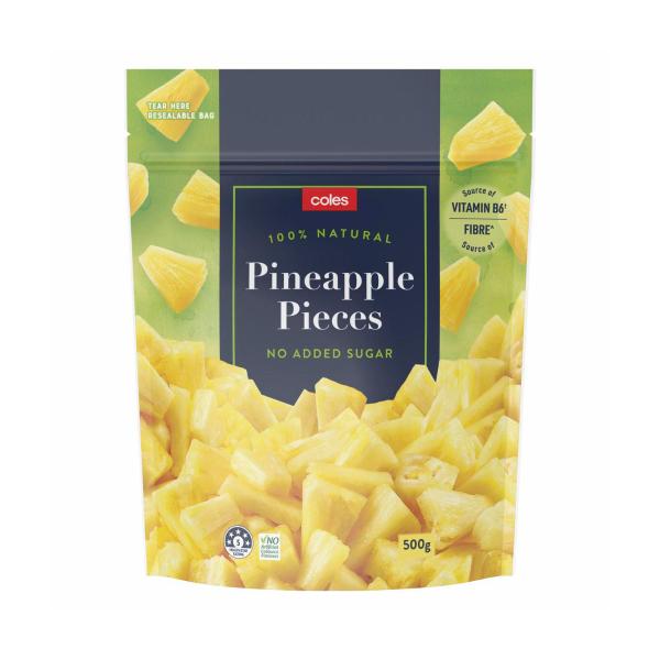 Buy Coles Frozen Pineapple Pieces 500g | Coles