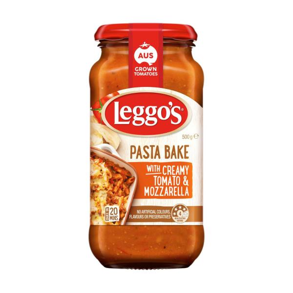 Buy Leggo's Creamy Tomato & Mozzarella Pasta Bake Sauce 500g | Coles
