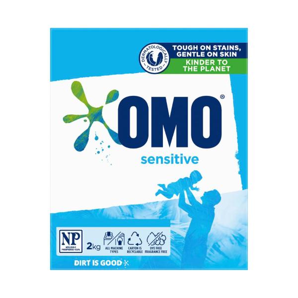 Buy OMO Laundry Powder Sensitive Front & Top 2kg | Coles