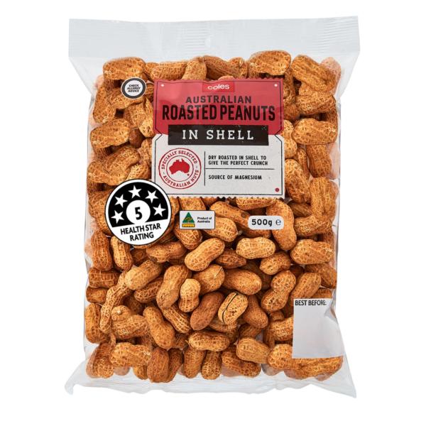 Buy COLES RST PEANUTS IN SHELL 500G | Coles