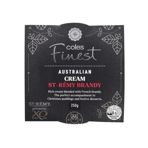 Buy Coles Finest Cream With St-remy Brandy 250g | Coles