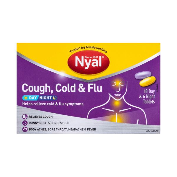 Buy Nyal Cough Cold & Flu Tablets 24 pack | Coles
