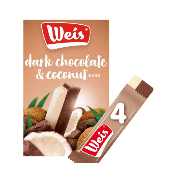 Buy WEIS REAL GOOD FEEL GOOD DARK CHOCOLATE COCONUT | Coles