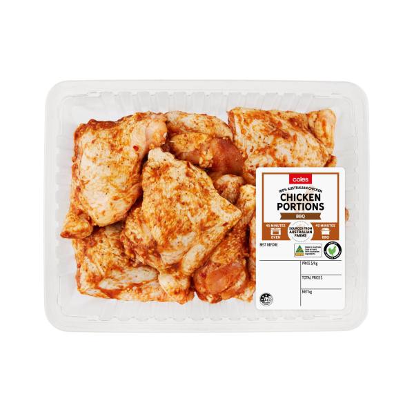 Buy Coles RSPCA Approved Chicken Portions With Bbq Rub approx. 1.7kg ...