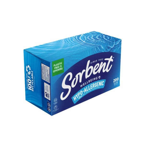 Buy Sorbent Hypo Allergenic Pure White Facial Tissues 200 Pack | Coles