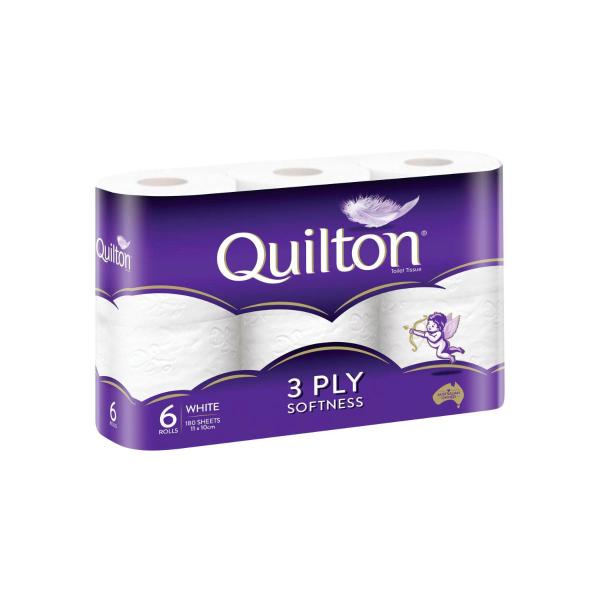 Buy Quilton White Toilet Tissue 6 pack | Coles