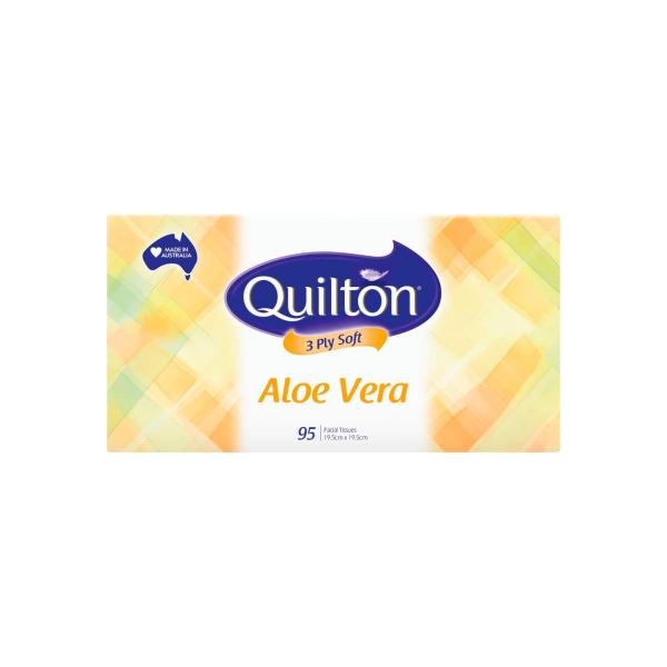 Buy Quilton 3 Ply Aloe Vera Facial Tissues 95 Pack | Coles