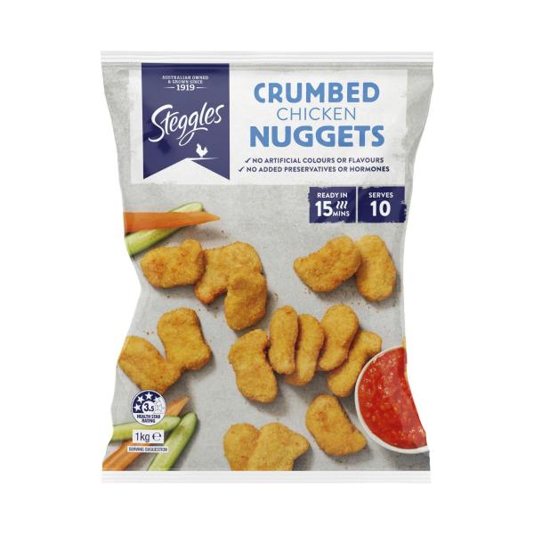 Buy Steggles Frozen Crumbed Chicken Nuggets 1kg | Coles