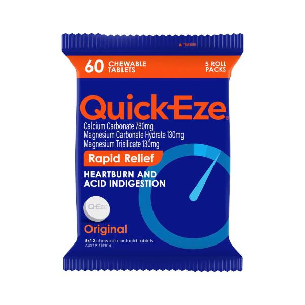 Buy Quick-Eze Antacid Original Tablets 5 pack | Coles