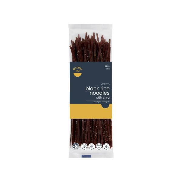 Buy WELLNESS ROAD ORGANIC BLACK RICE NOODLES CHIA | Coles