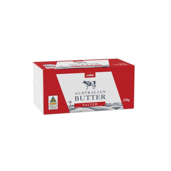 Buy Coles Salted Butter 250g | Coles