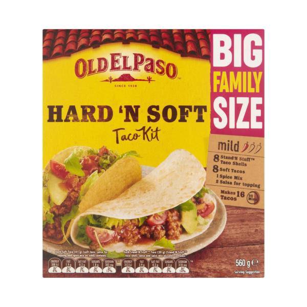 Buy Old El Paso Mexican Style Hard N Soft Taco Kit 560g | Coles