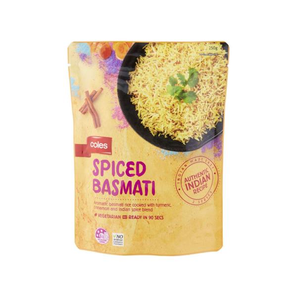 Buy Coles Indian Spiced Basmati Rice 250g | Coles