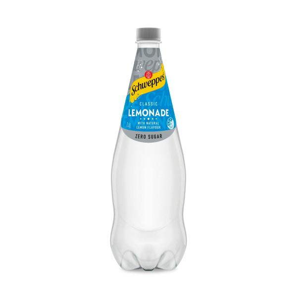 Buy Schweppes Lemonade Soft Drink Zero Sugar Bottle 1.1L | Coles