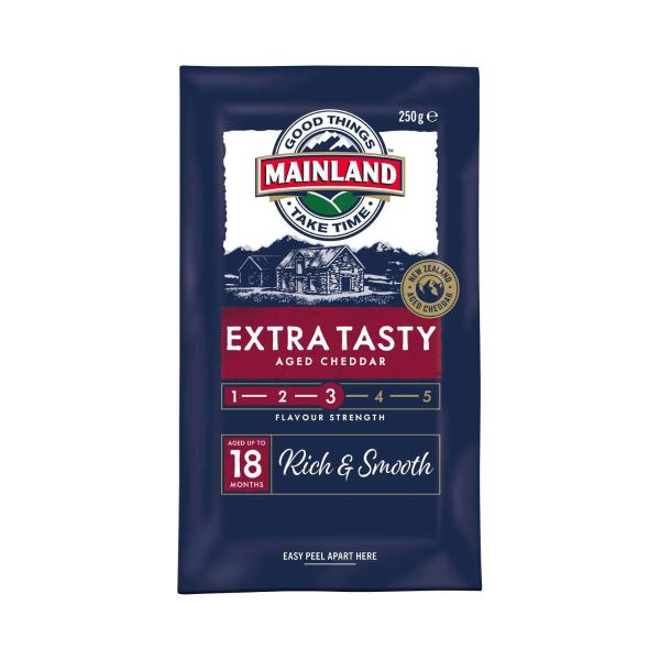 Buy Mainland Extra Tasty Cheese Block 250g | Coles