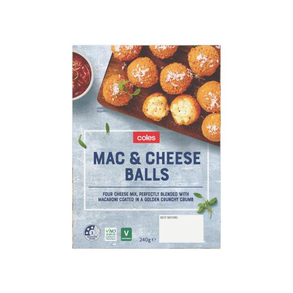 Buy COLES MAC & CHEESE BALLS | Coles